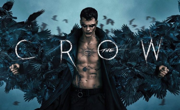 Bill Skarsgård becomes the crow in the poster for the reboot of 'The Crow'