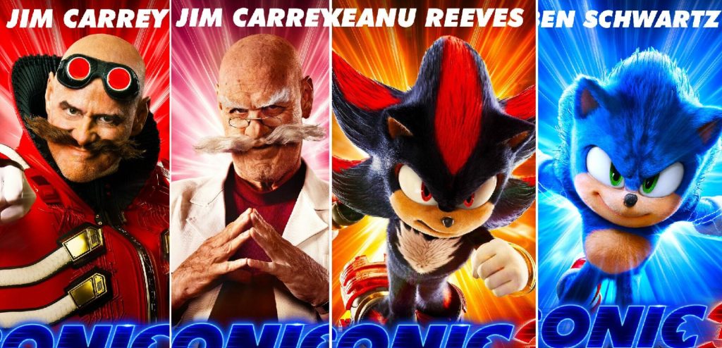 Character posters de ‘Sonic the Hedgehog 3’