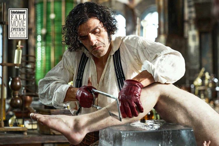 Oscar Isaac is Dr. Frankenstein at the 'Frankenstein' of Guillermo del Toro
