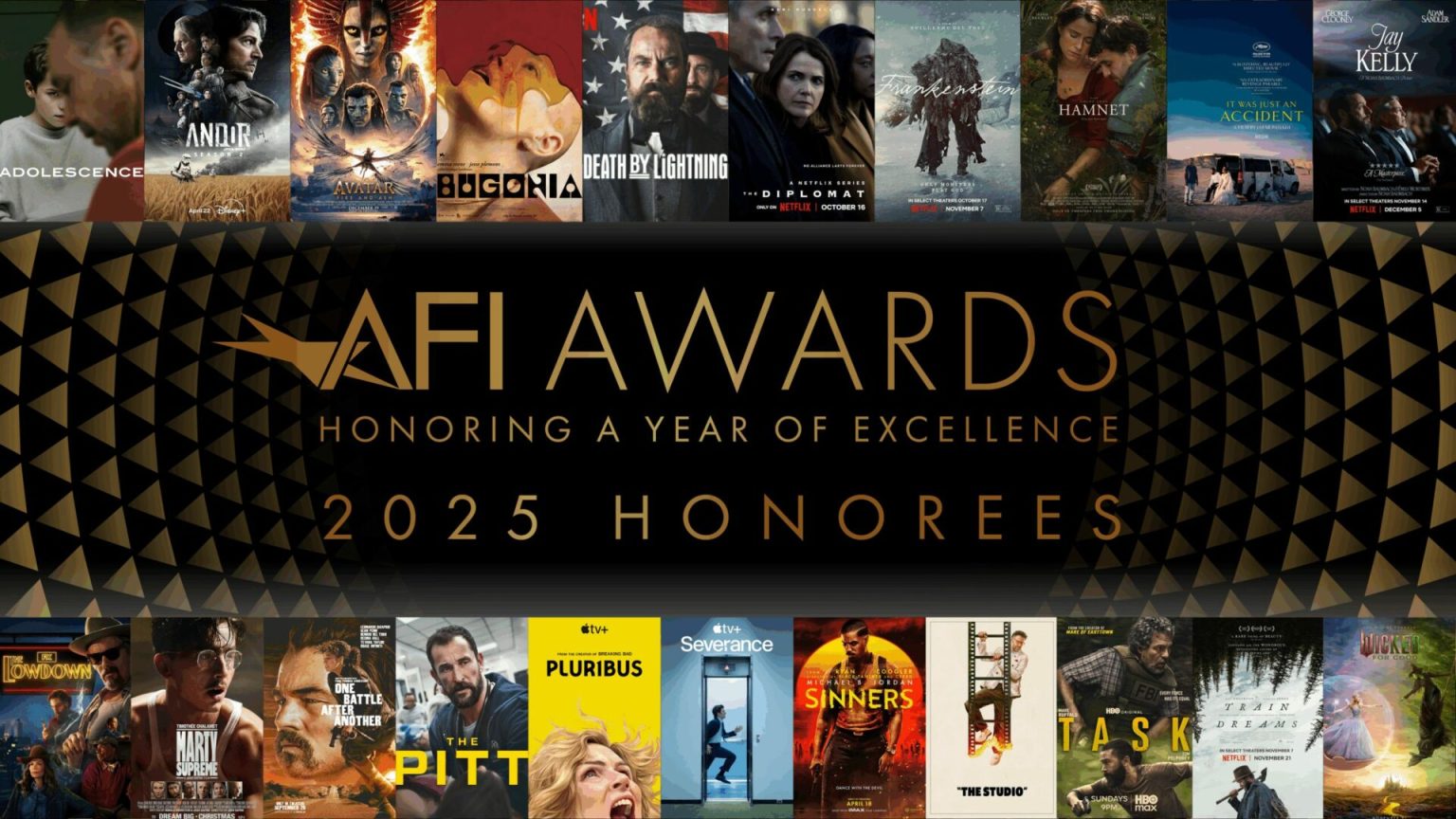 The AFI selects the 10 best films and series of 2025